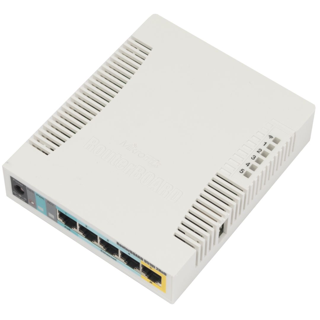 MIKROTIK ROUTERBOARD RB951UI‐2HND 5 PUERTOS FAST 1 PUERTO USB WIFI 2.4 ...