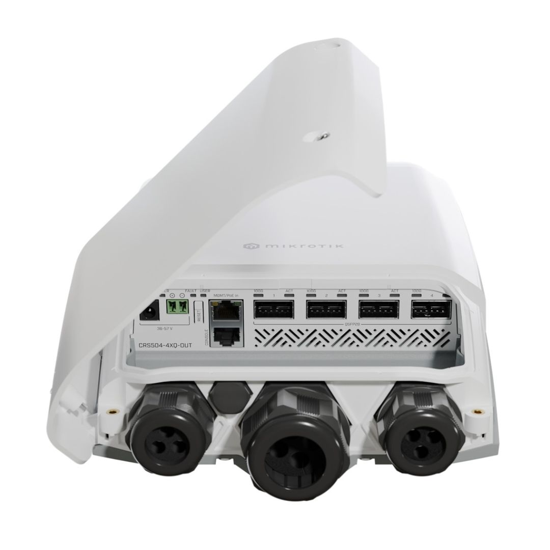 MIKROTIK CLOUD ROUTER SWITCH 4 PUERTOS 100 GIGABIT QSFP28 [CRS504-4XQ ...