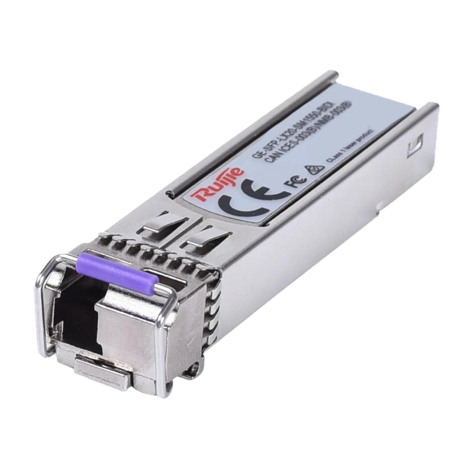 RUIJIE REYEE MÓDULO TRANSCEPTOR GE-SFP-LX20-SM1550-BIDI 1000BASE-LX SFP 1550NM-TX/1310NM-RX 20 ...
